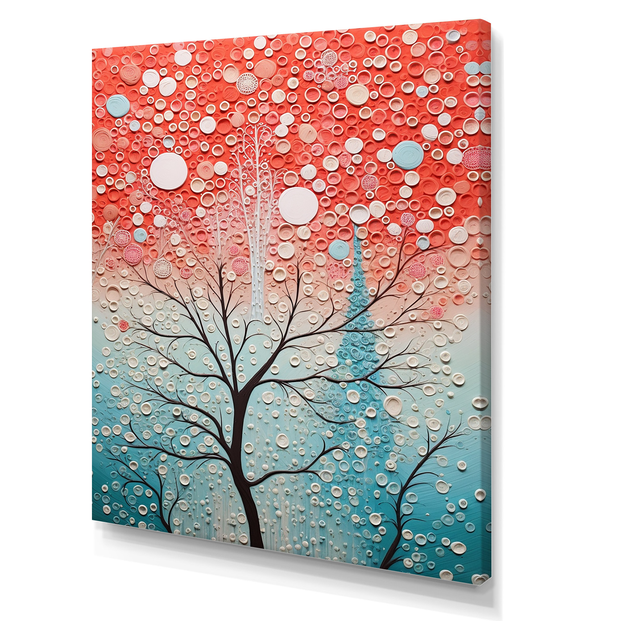 Highland Dunes Coral Reef Barrier Impression II - Abstract Canvas Art ...