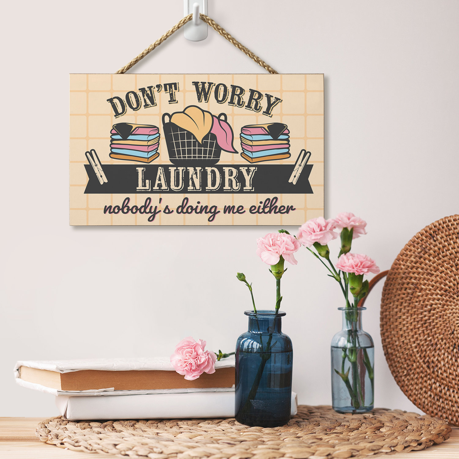 Trinx Doing Me Decorative Hanging Wall Sign | Wayfair