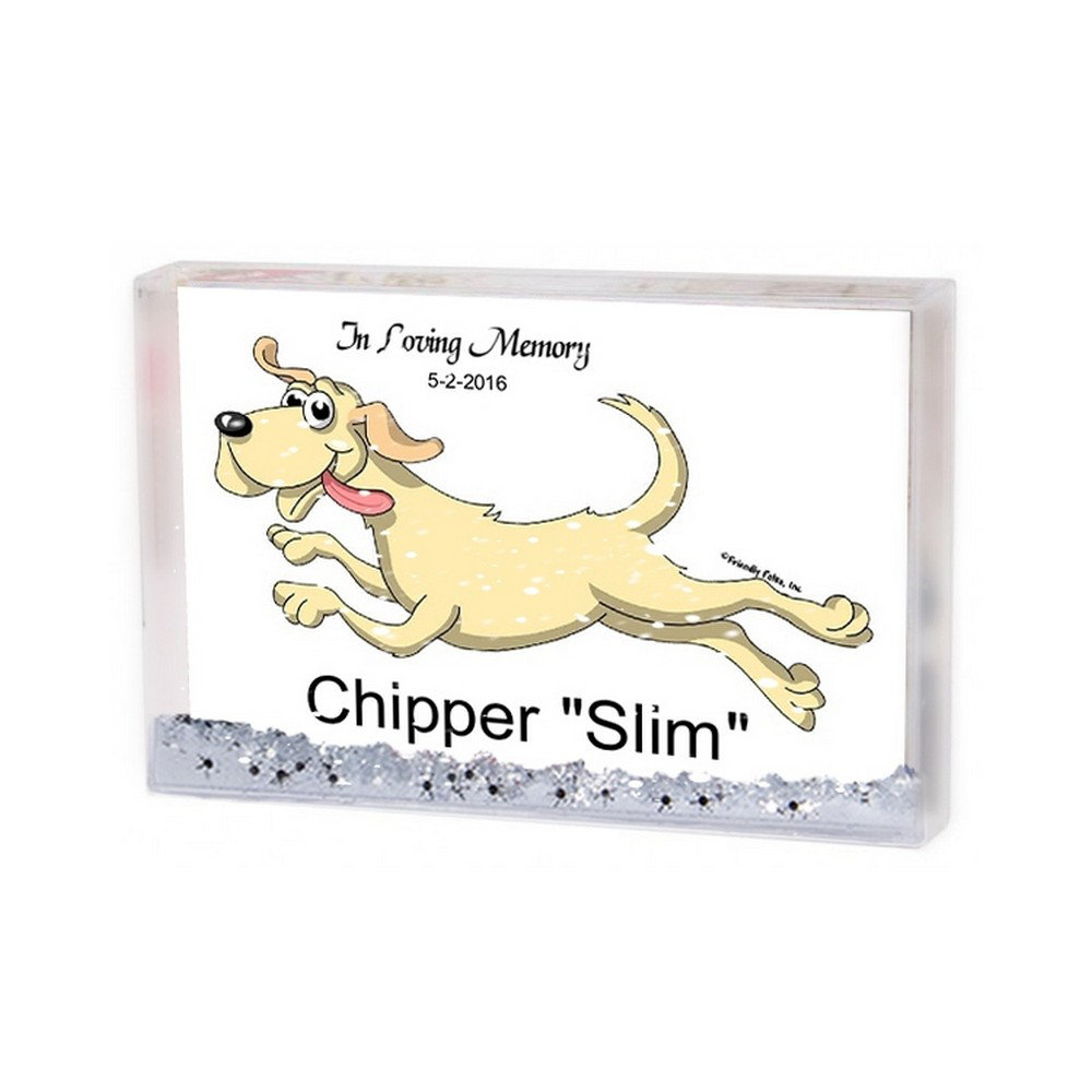 Printed Perfection Personalized Yellow Lab MINI Snow Globe Frame Gift ...