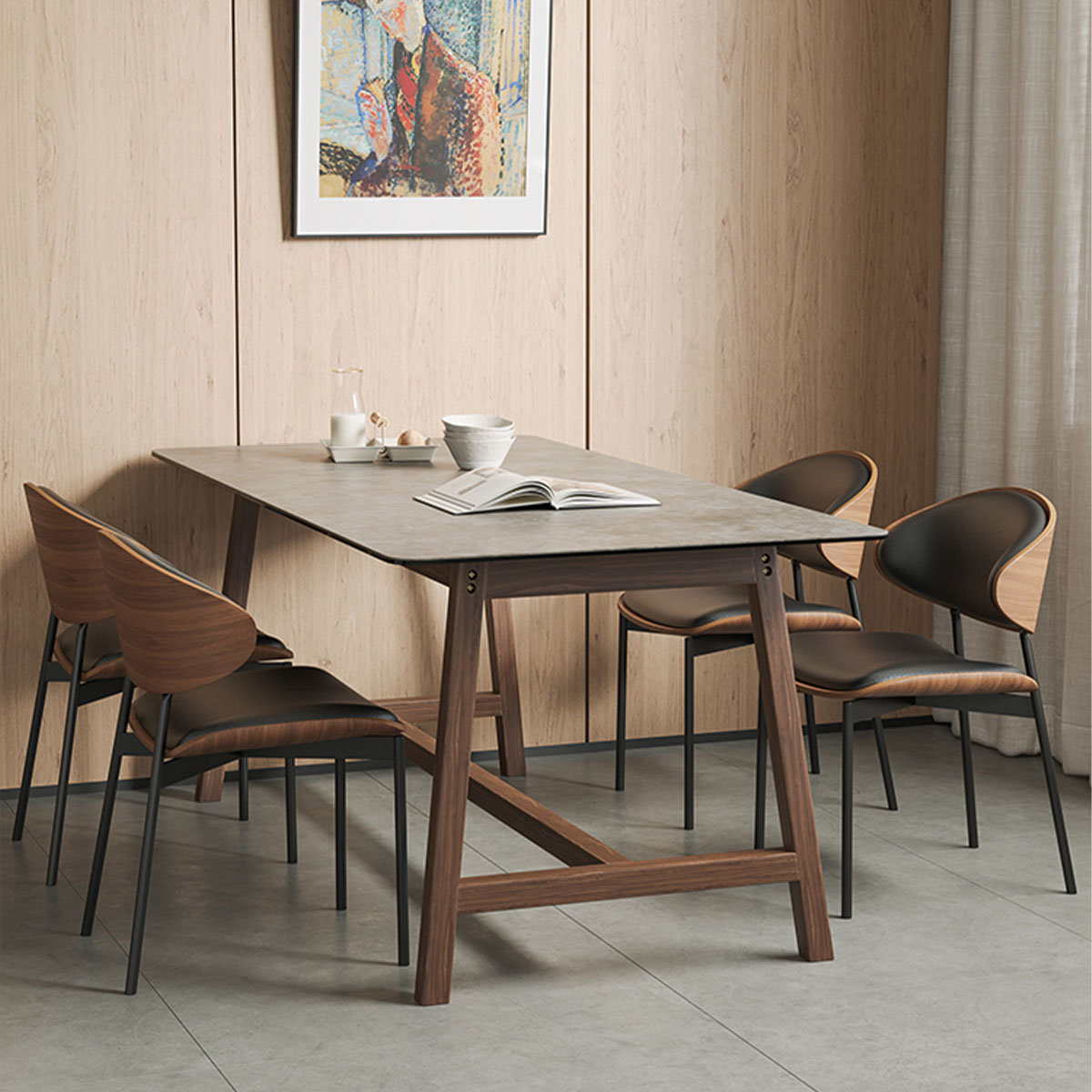 Corrigan Studio® Maskia Rectangular Restaurant Dining Set | Wayfair