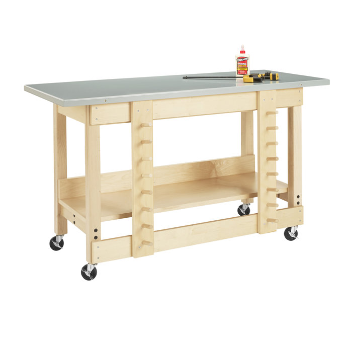 Shain 60'' W Metal Top Workbench | Wayfair
