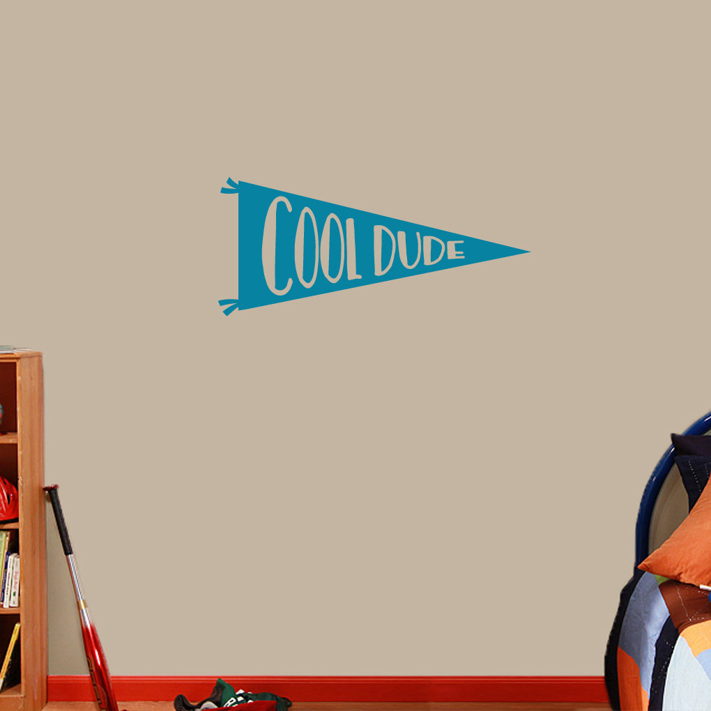 Sweetums Wall Decals Cool Dude Pennant Flag Wall Decal - Wayfair Canada