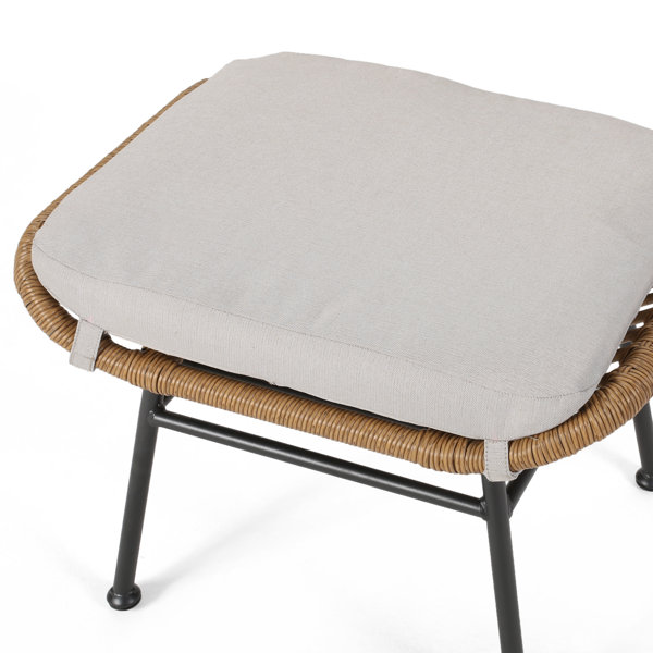 Wade Logan® Ingle Outdoor Ottoman & Reviews | Wayfair