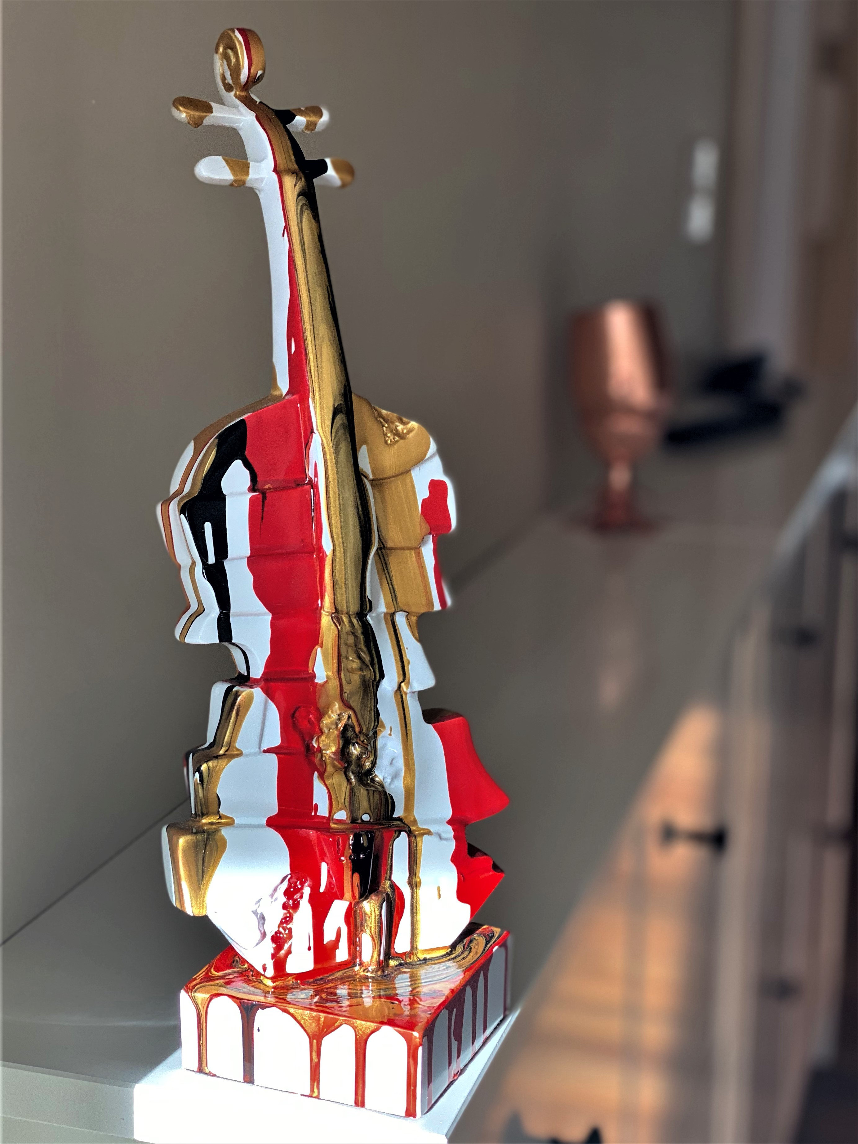 The Gears Clock Resin Violin Figurine - Wayfair Canada