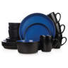 Stone Lain Albie Stoneware 16 Piece Dinnerware Set, Service for 4, Blue ...
