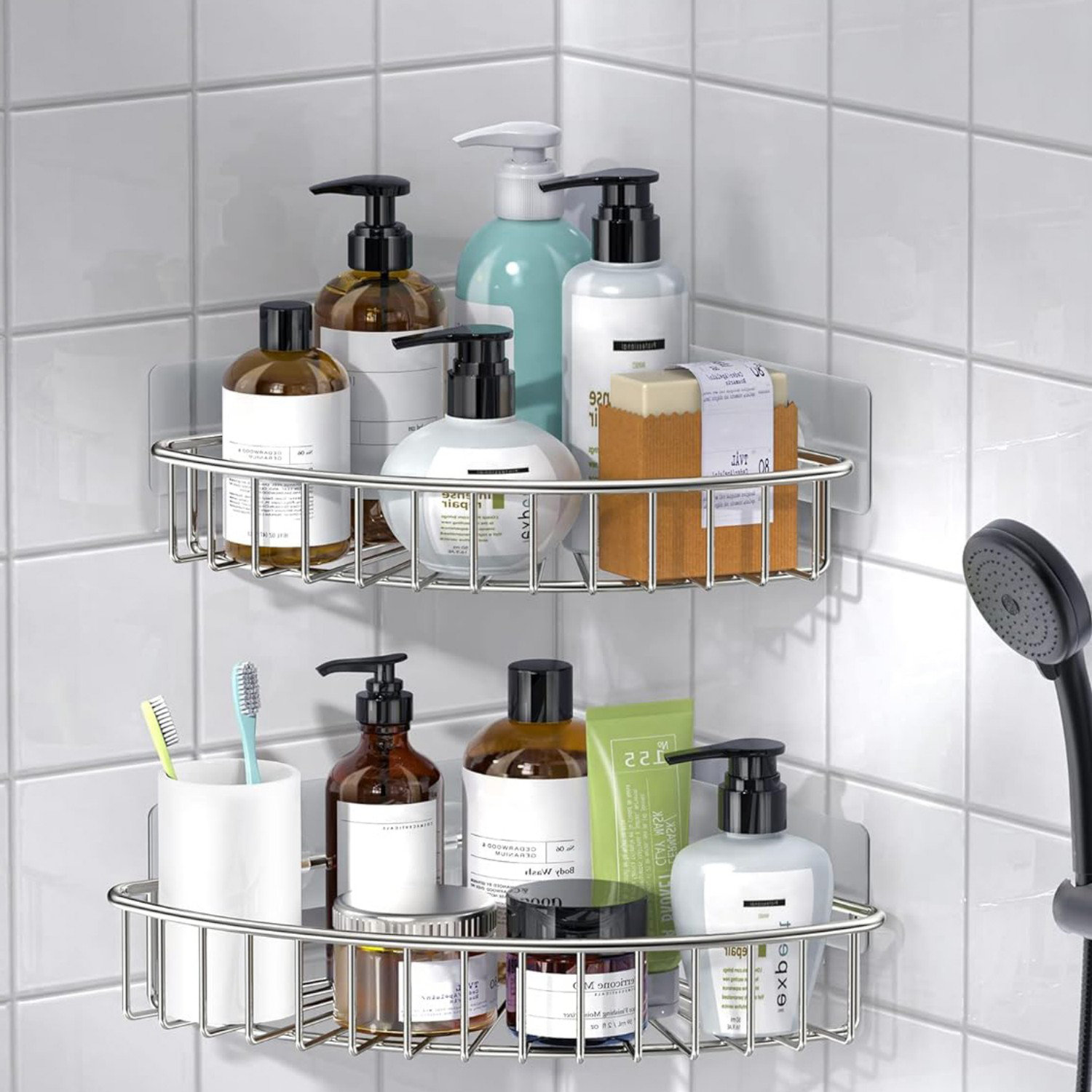 Rebrilliant 2-Pack Corner Shower Caddy - Wayfair Canada