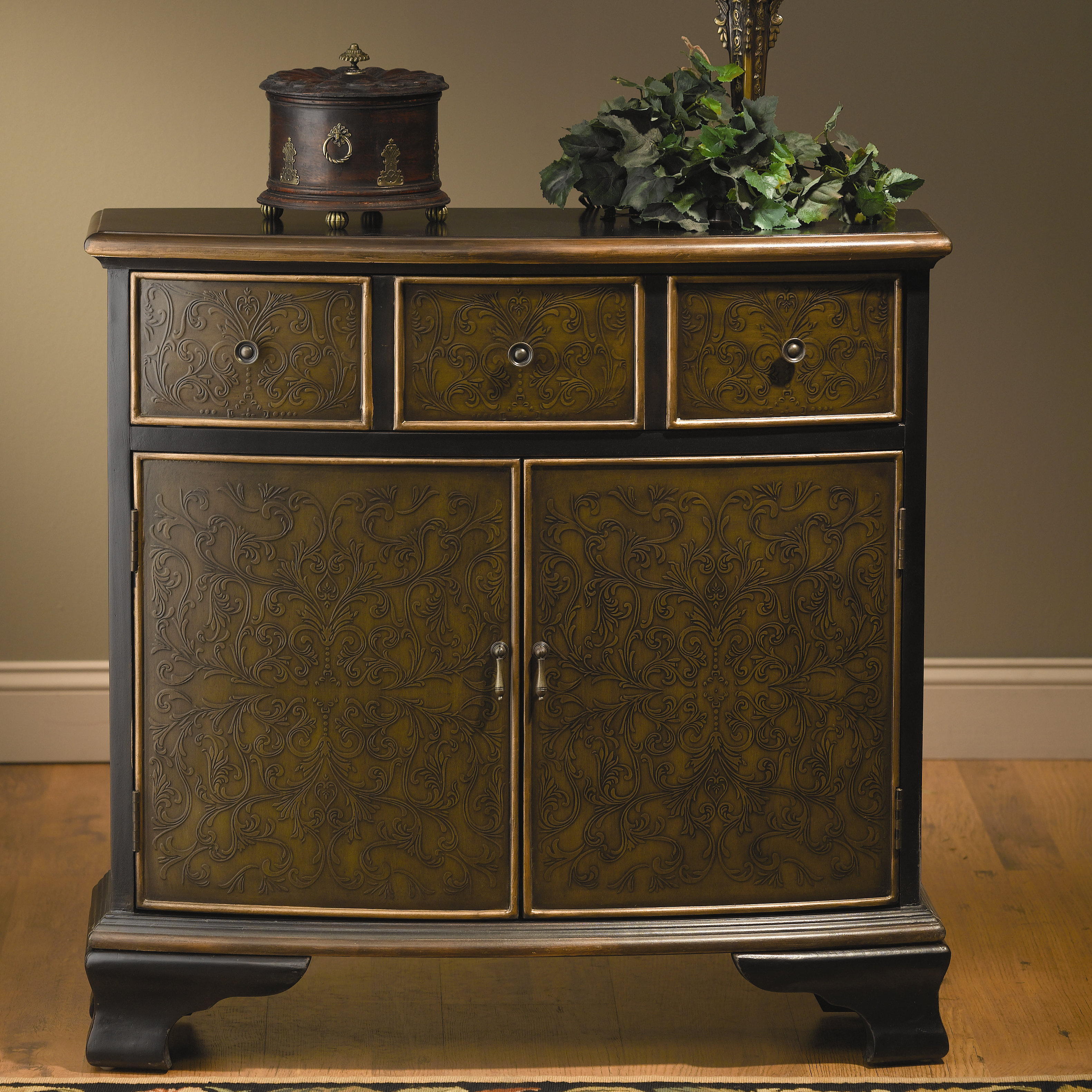 AA Importing One Drawer Cabinet in Black | Wayfair