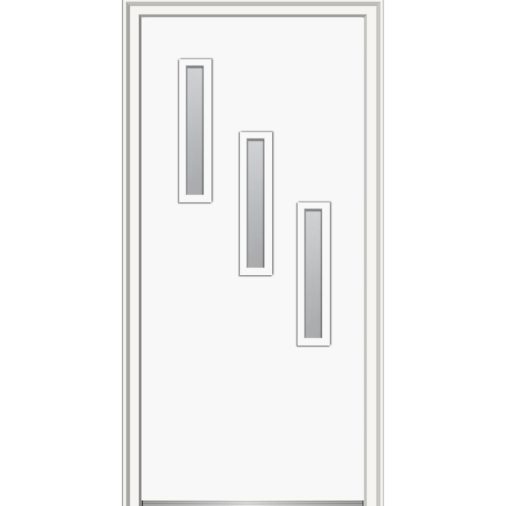 MMI DOOR Spotlight Steel Prehung Front Entry Door & Reviews | Wayfair