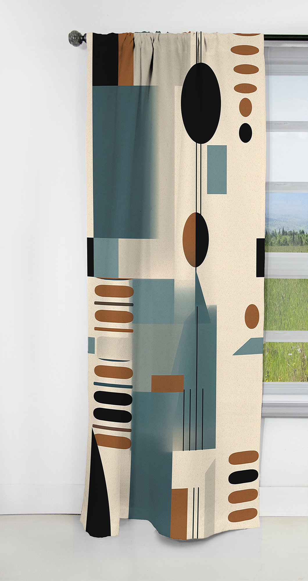 East Urban Home Marthe - Minimalism Abstract Blackout Curtain - 1 ...