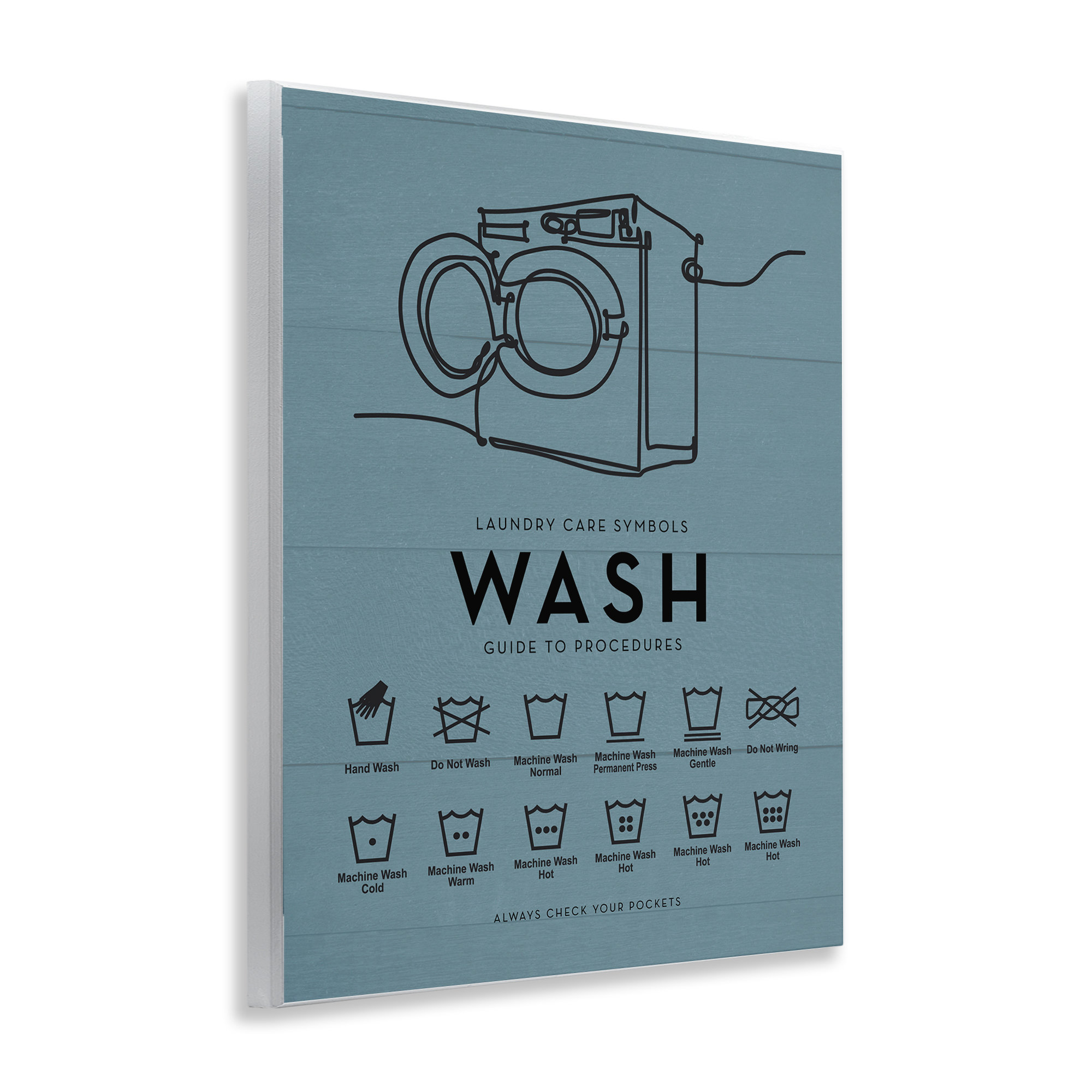 Stupell Industries Laundry Wash Reminders Wall Plaque Art, design by ...