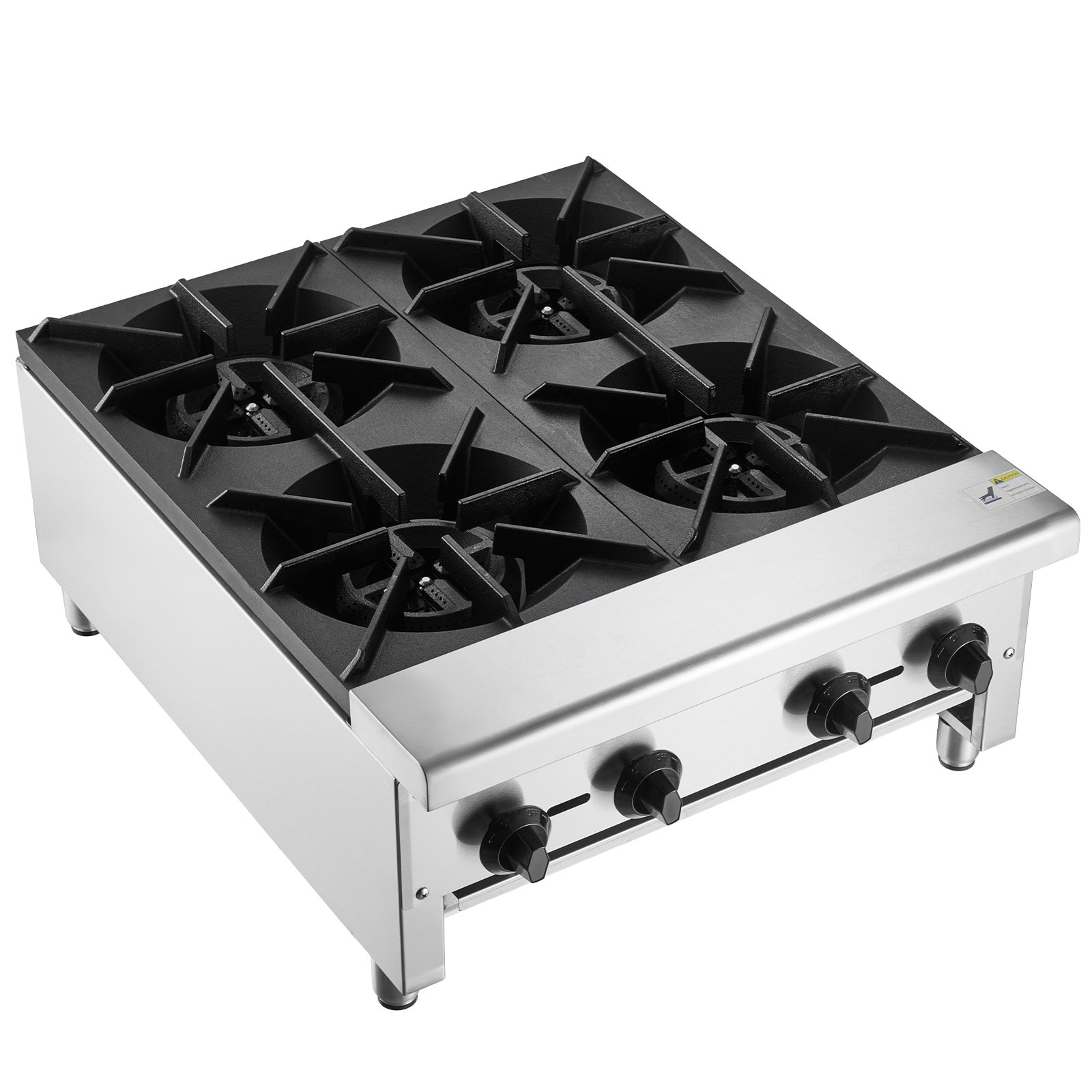 Hokku Designs Commercial Gas Range Stove 4 Burners Countertop Cooking ...