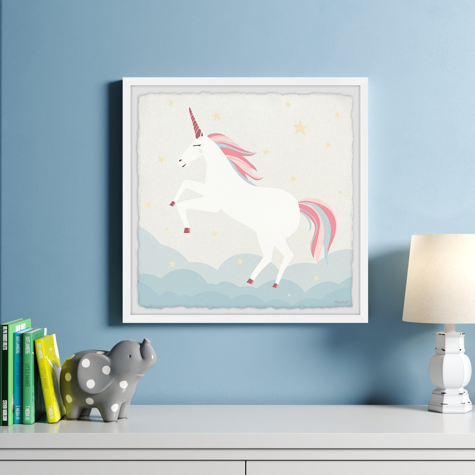 Viv + Rae™ Blocton Karr A Unicorn Framed Print | Wayfair