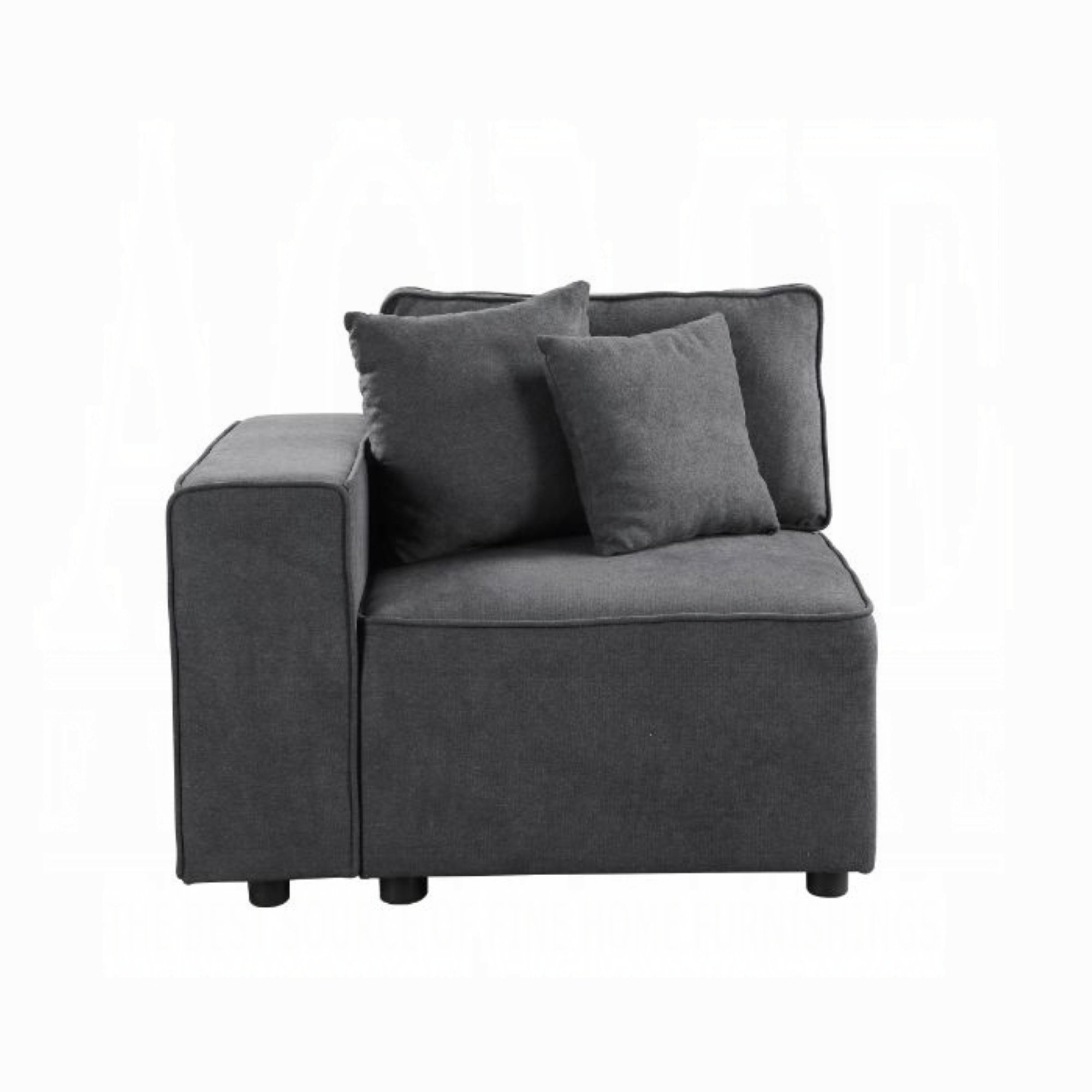 F&L Homes Studio Silvester Modular - Left Facing Chair w/2 Pillows ...