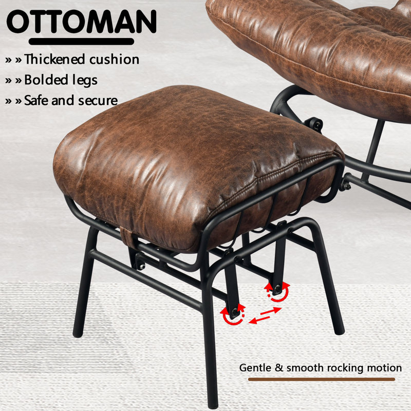 17 Stories Matigan Metal Rocking Chair | Wayfair