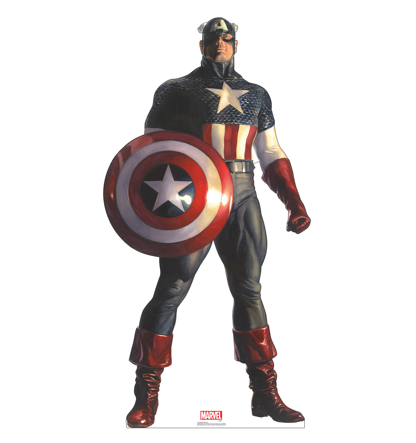 Advanced Graphics Captain America Life Size Cardboard Cutout Standup ...