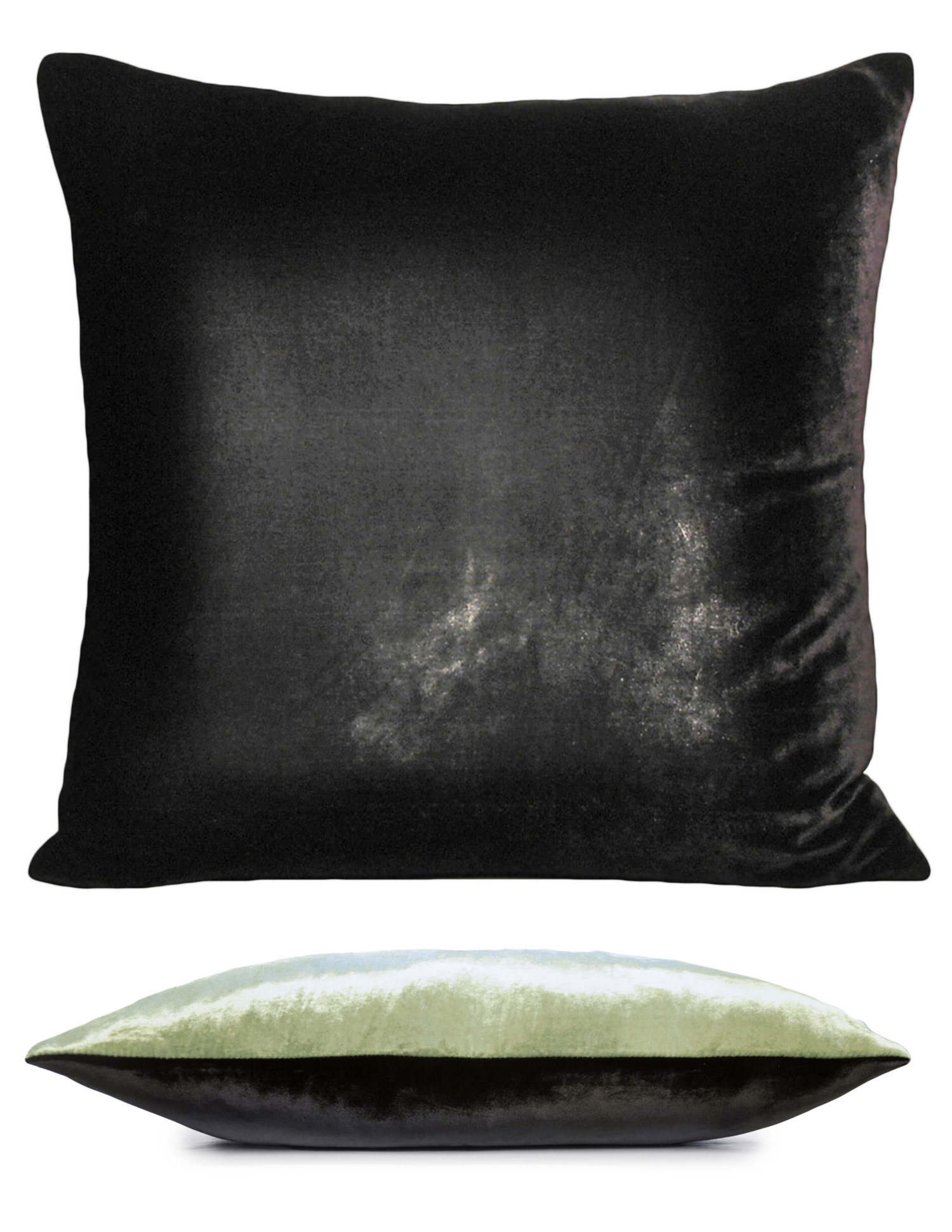 Kevin O'Brien Studio Two Tone Square Velvet Pillow Cover & Insert | Wayfair