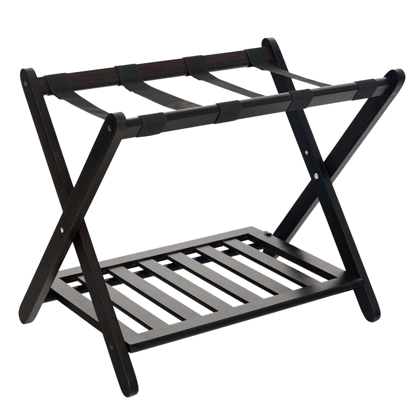 Semiocthome Folding Bamboo Luggage Rack & Reviews | Wayfair