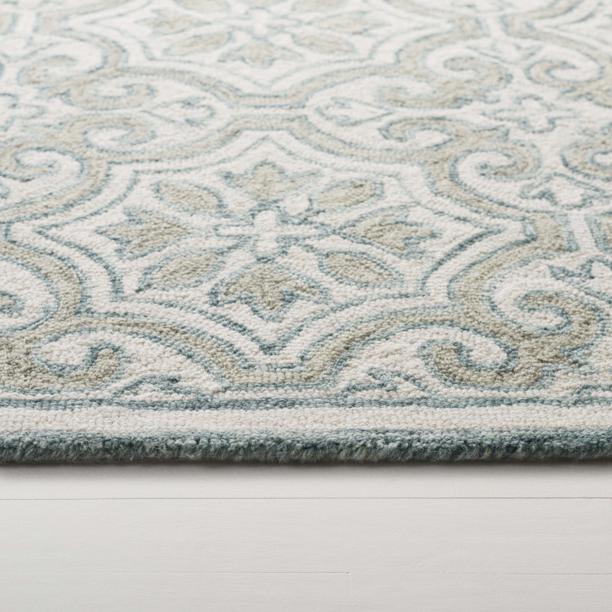 Lauren Ralph Lauren Hand Tufted Wool & Cotton Damask Rug | Wayfair