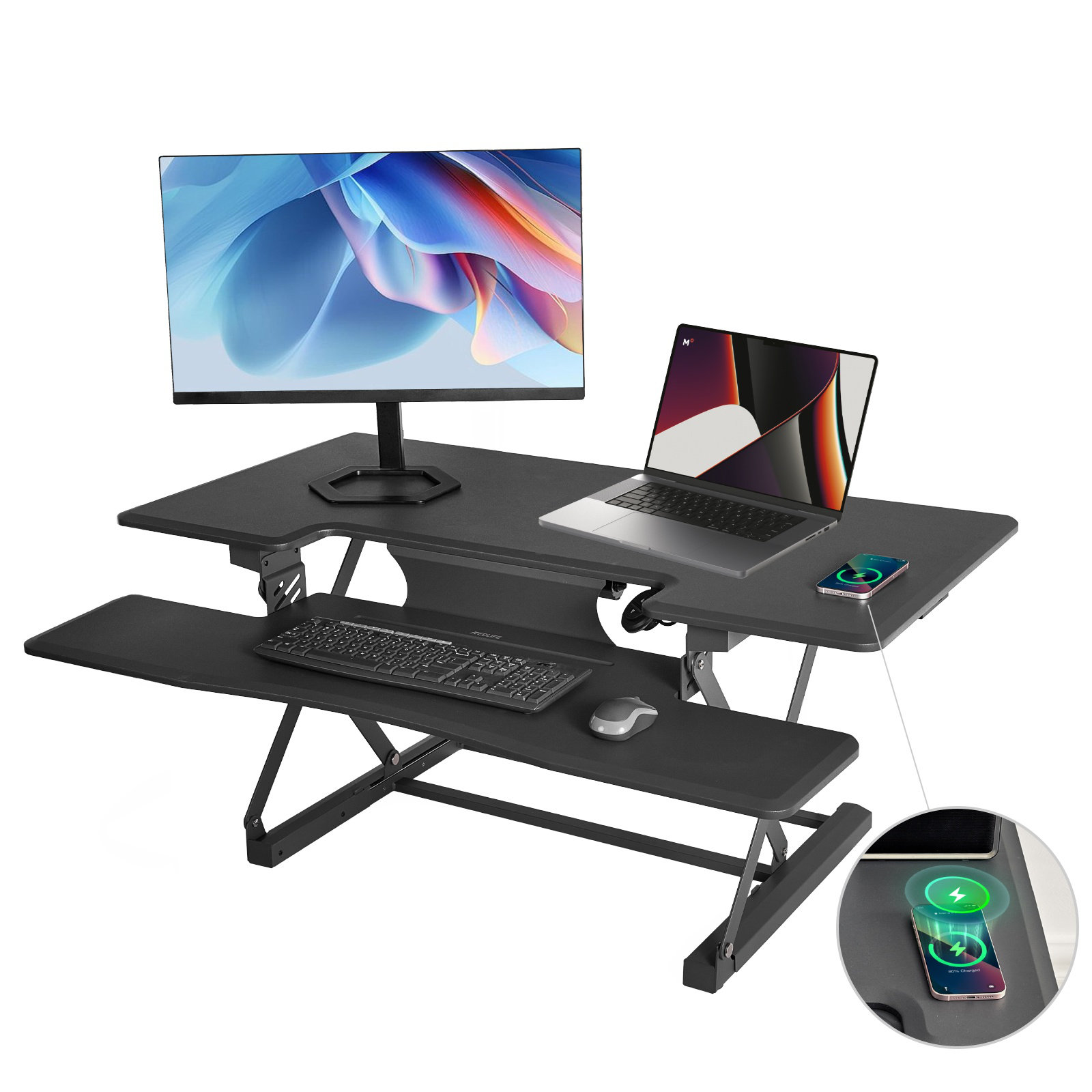 Redlife Height Adjustable Tiered Standing Desk Converter - Wayfair Canada
