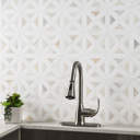 MSI Angora Geometric 12" x 12" Polished Marble Mosaic Floor and Wall ...