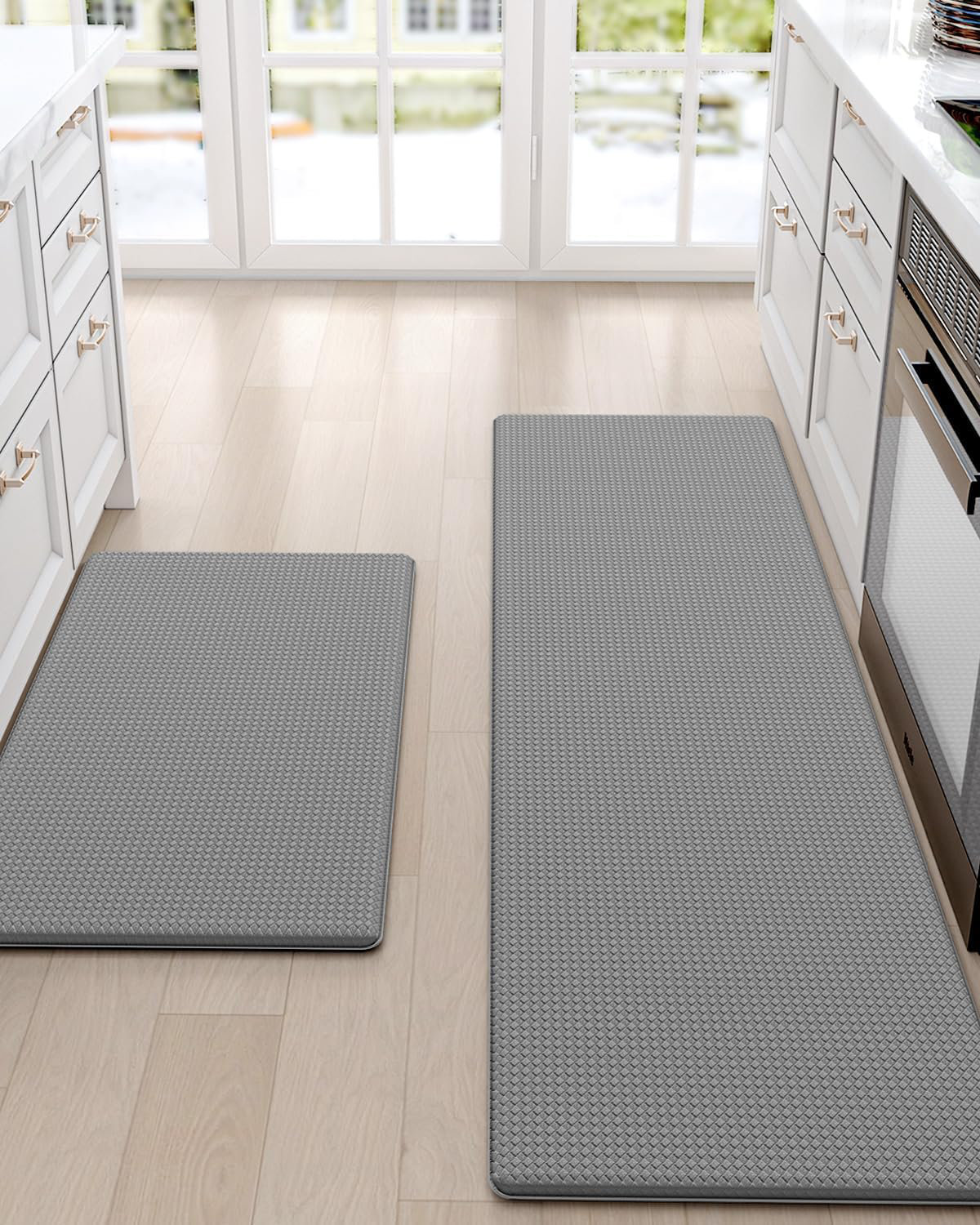 Ebern Designs Hizer Kitchen Mats For Floor Anti Fatigue Rugs Cushioned ...
