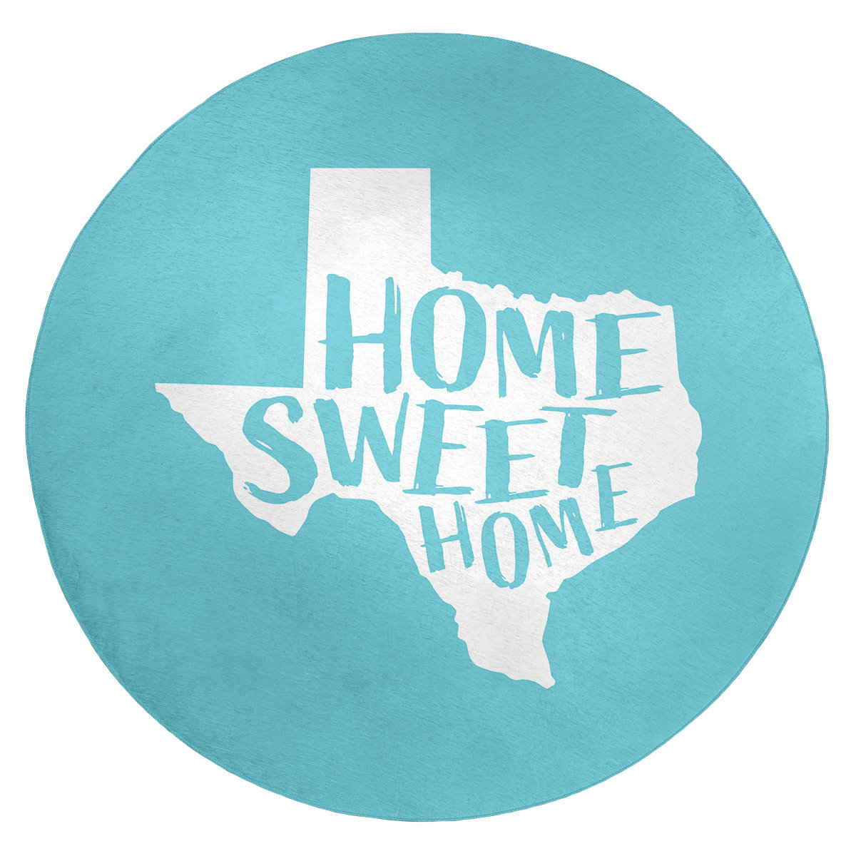 East Urban Home Home Sweet Texas Poly Chenille Rug | Wayfair