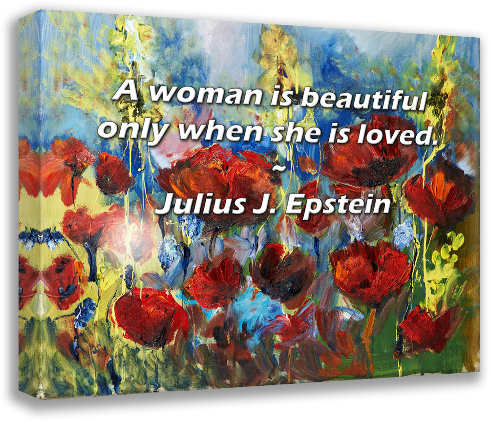 Trinx Gallery Wrapped Canvas By Julius J. Epstein: "A woman is ...