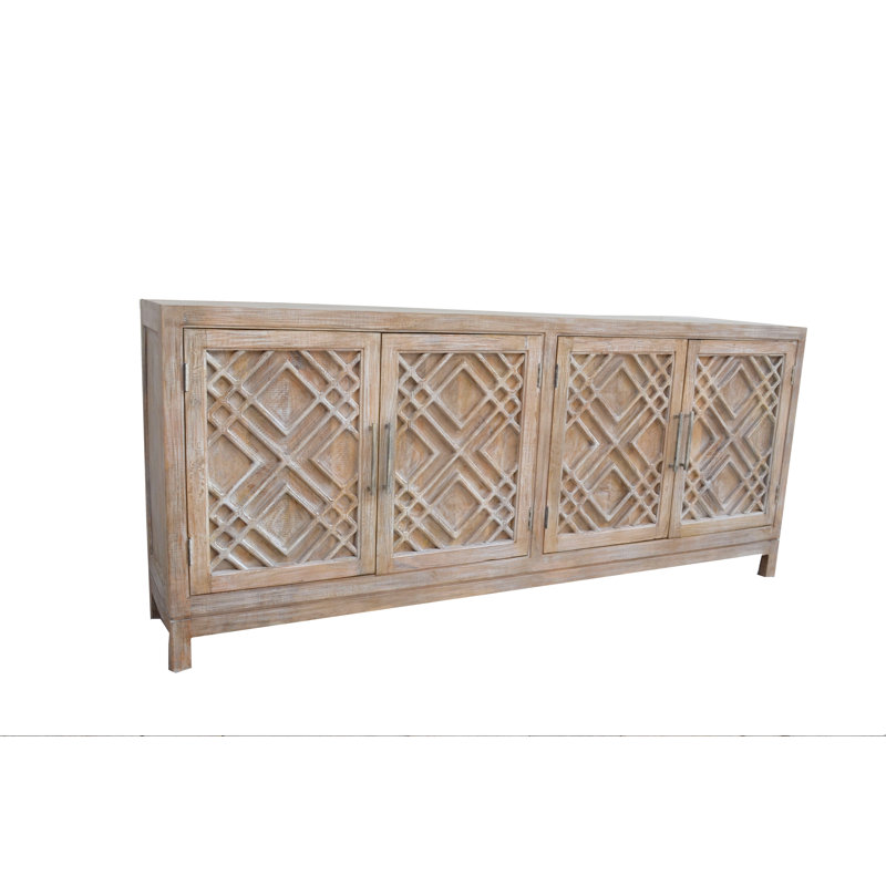 Gracie Oaks Harren 84'' Solid Wood Sideboard & Reviews | Wayfair