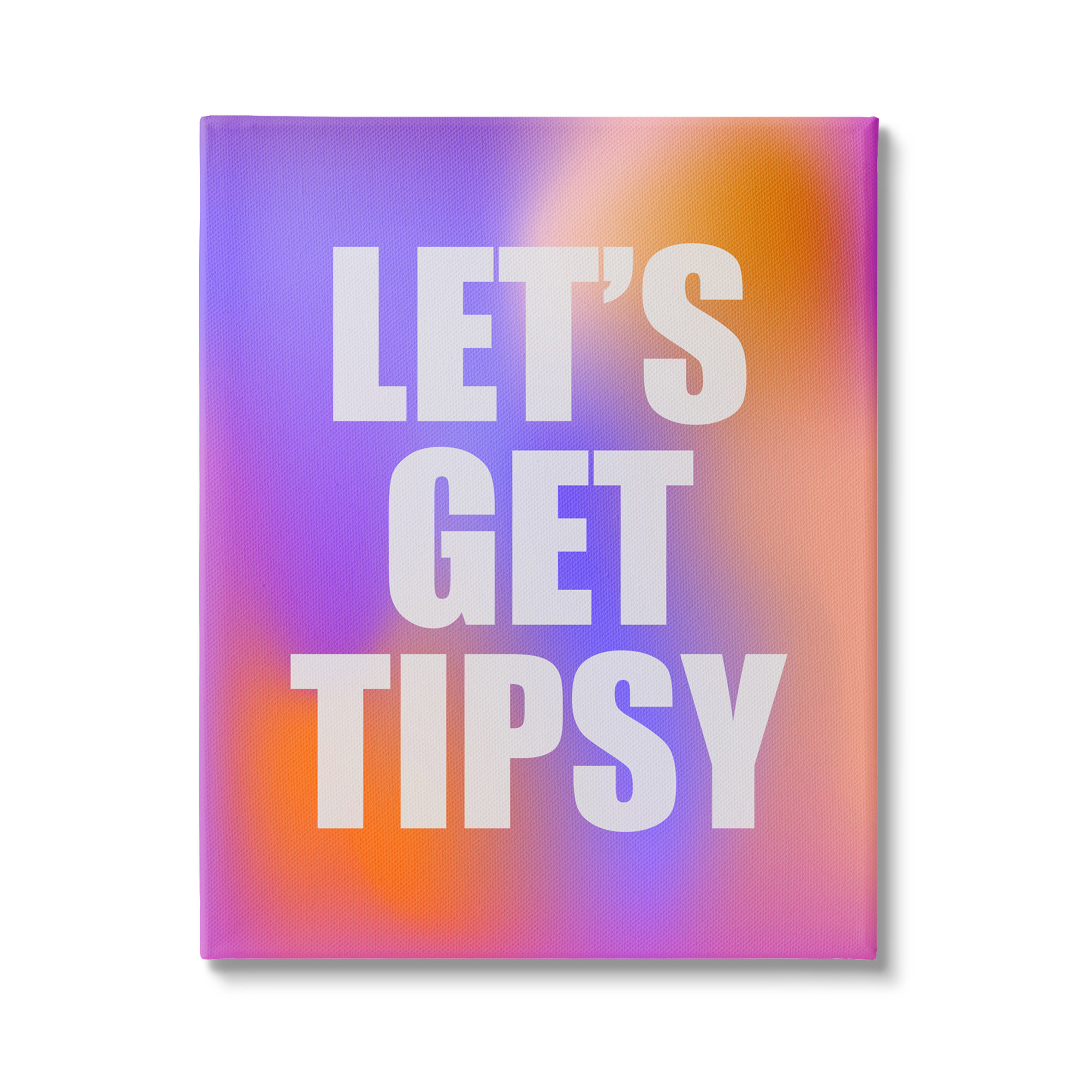 Trinx Bold Let's Get Tipsy Canvas Wall Art by House of Lulu - Wayfair ...