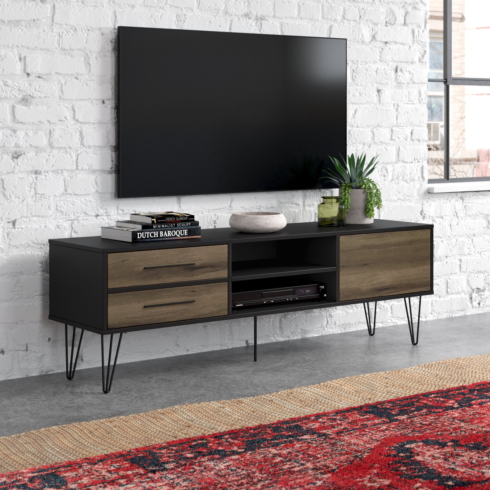 Steelside™ Hibbs TV Stand for TVs up to 70" | Wayfair