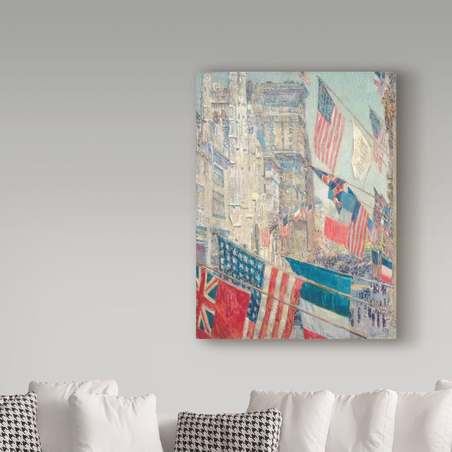 Trademark Fine Art 'Allies Day May' Oil Painting Print on Wrapped ...