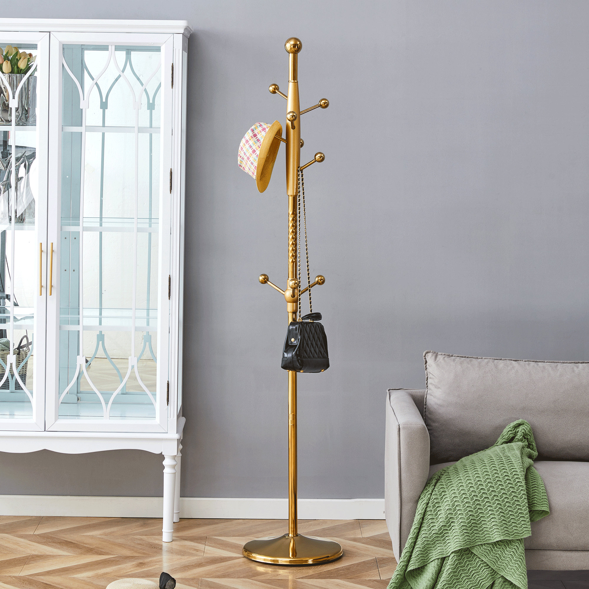 House of Hampton® 72 - Inch Raised Main Stainless Steel Hanger: Spray ...