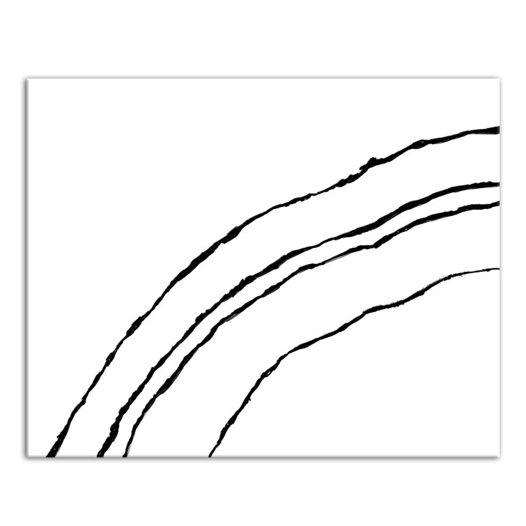 Ebern Designs 'Geode Lines' Drawing Print on Wrapped Canvas - Wayfair ...