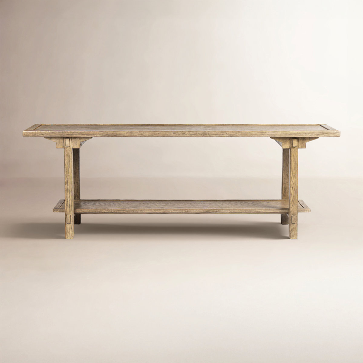 Four Hands Trinity Console Table-Distressed Light Oak & Reviews | Perigold