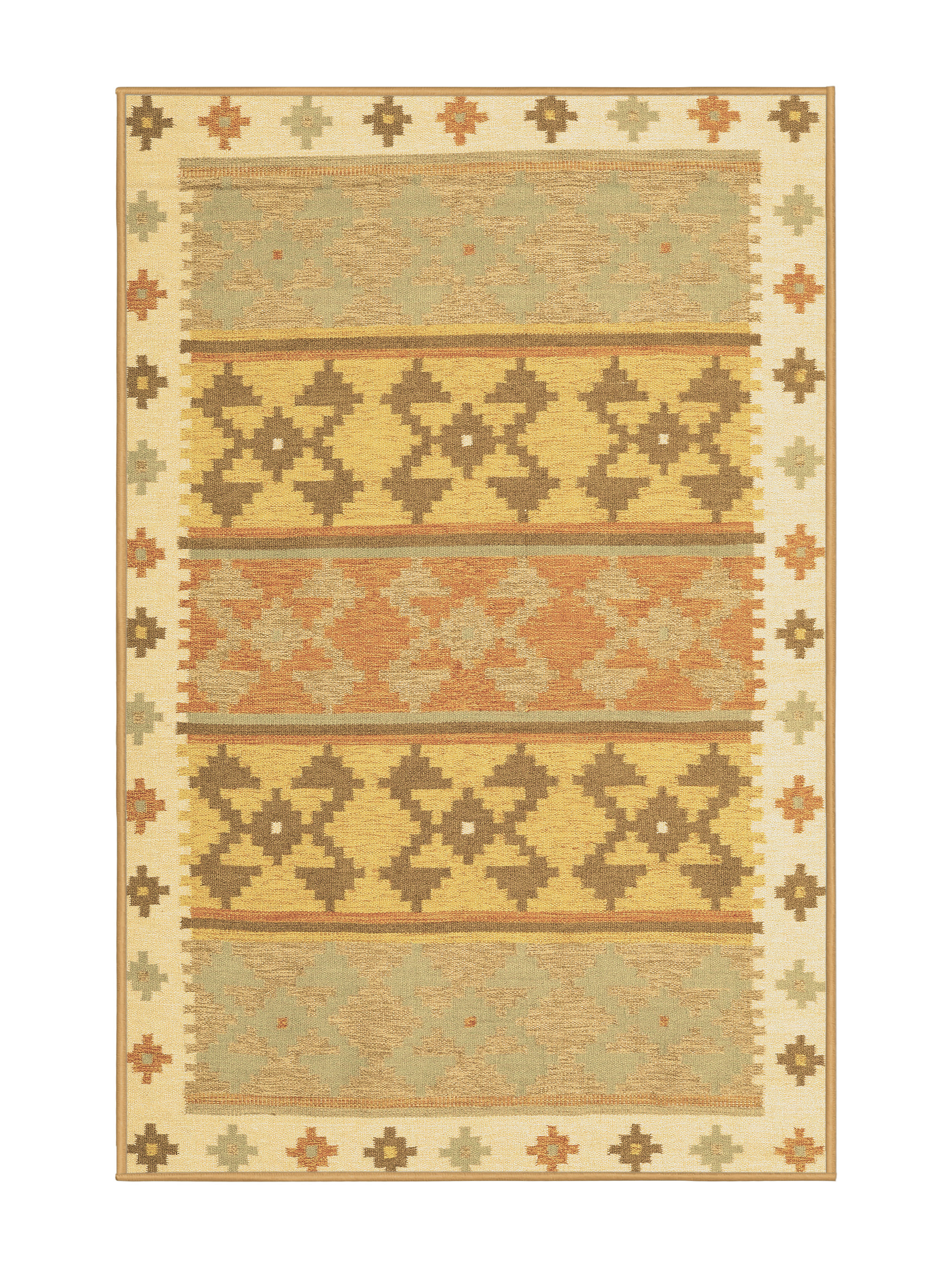 Foundry Select Duhl Moroccan Machine Woven Wool/Polyester Area Rug in ...