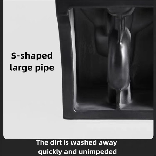 WATERMONY 1.98 Gallons Per Minute GPF Elongated Height Floor Mounted ...