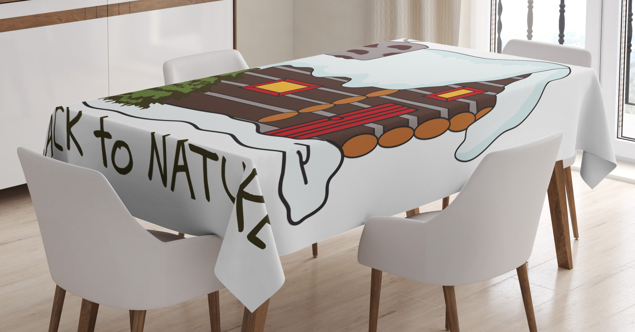 East Urban Home Log Cabin Tablecloth | Wayfair