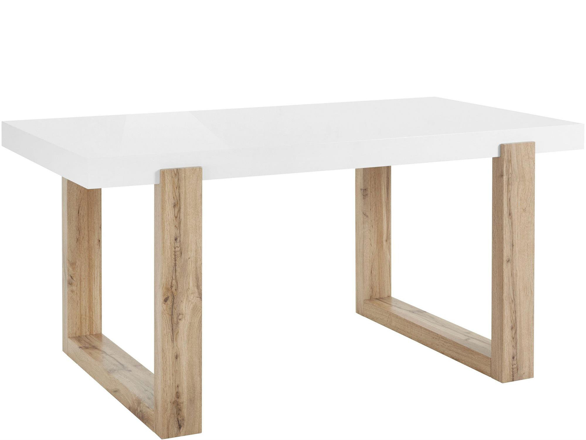 Ren Home Arvid Dining Table, High Gloss White/oak & Reviews - Wayfair ...