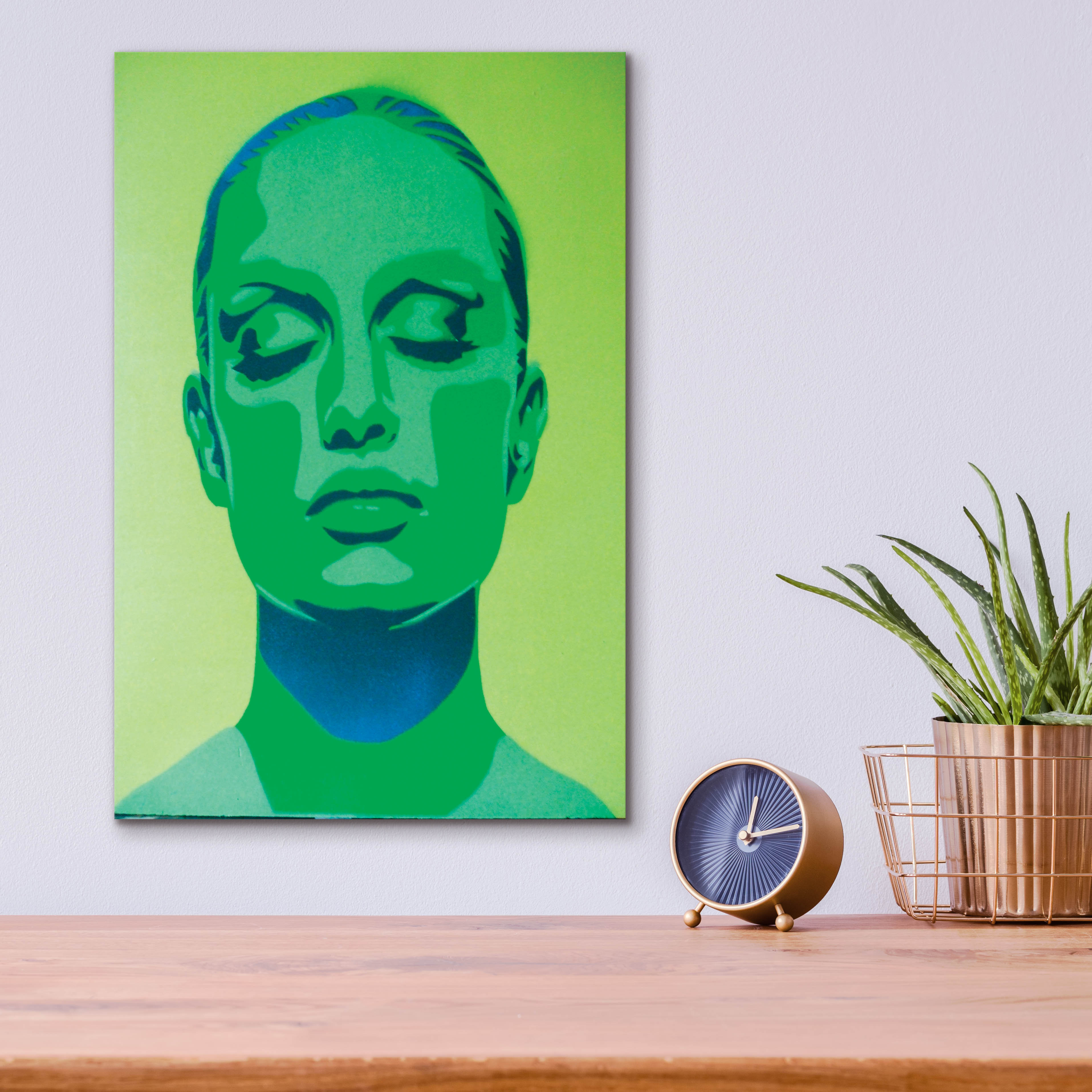 Winston Porter 'Skin Deep Green' by Abstract Graffiti Acrylic Glass ...
