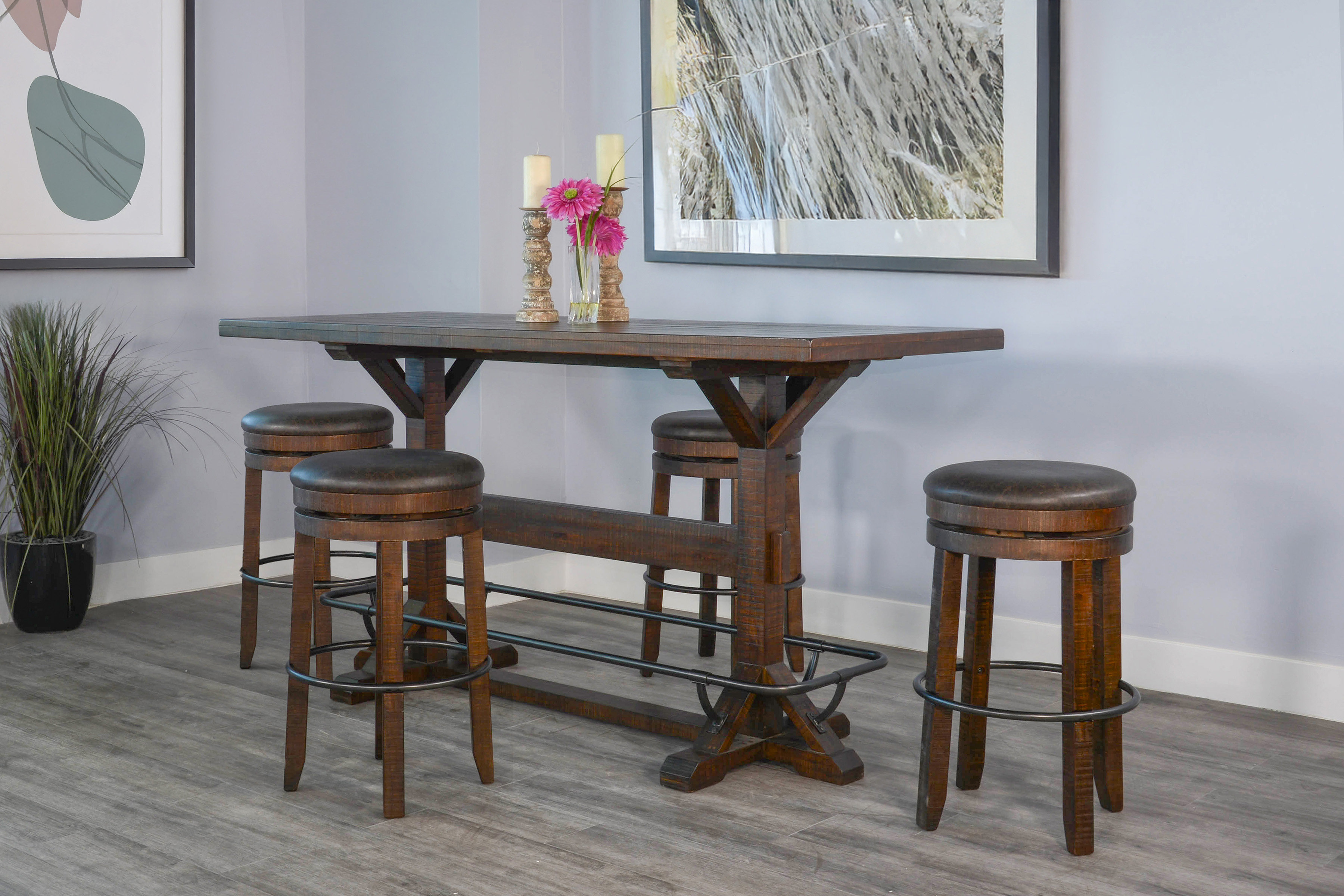 Sunny Designs Homestead Rectangular Pub Table Set & Reviews | Wayfair