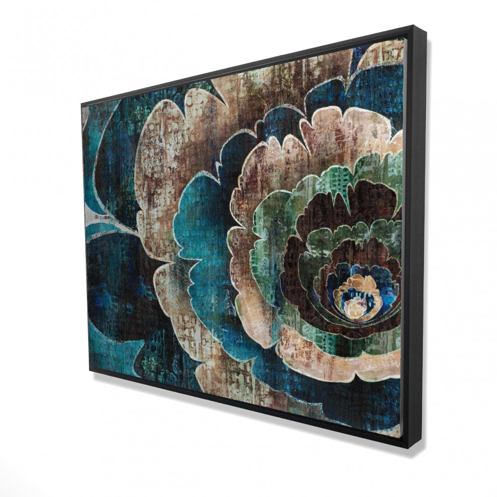 Begin Edition International Inc. " Blue Flower Montage " on | Wayfair