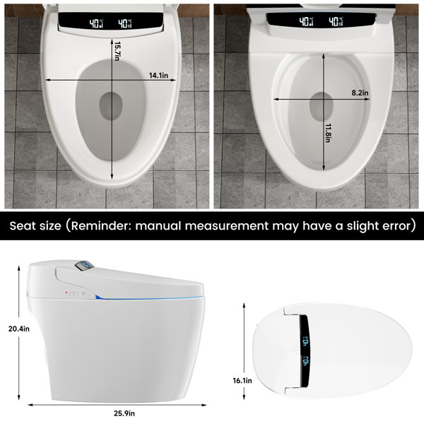 BCAN Smart Toilet with Advance Bidet And Auto Open Lid, Soft-closing ...