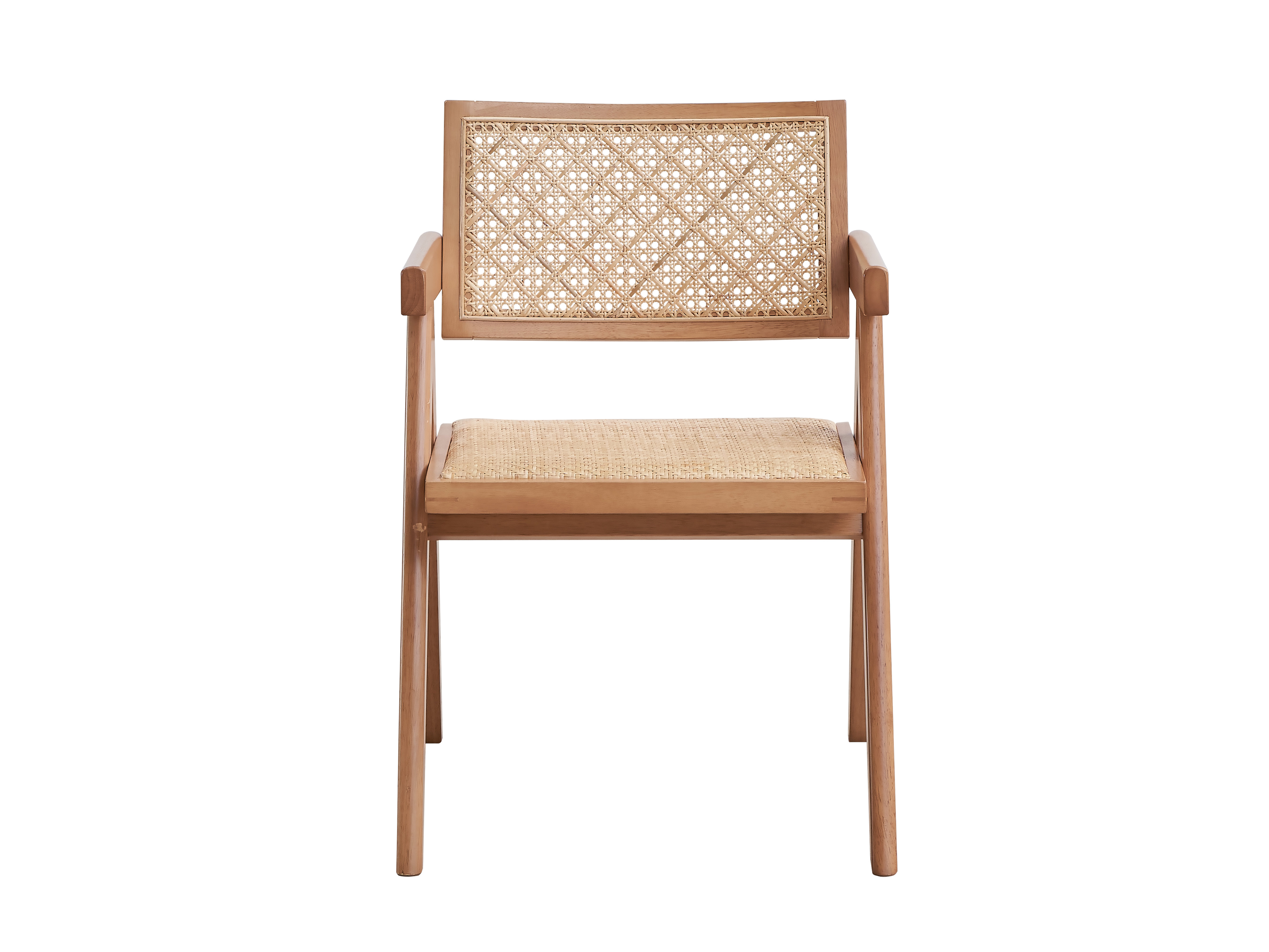 Bayou Breeze Rattan & Natural Finish Arm Chair Set of 2 | Wayfair