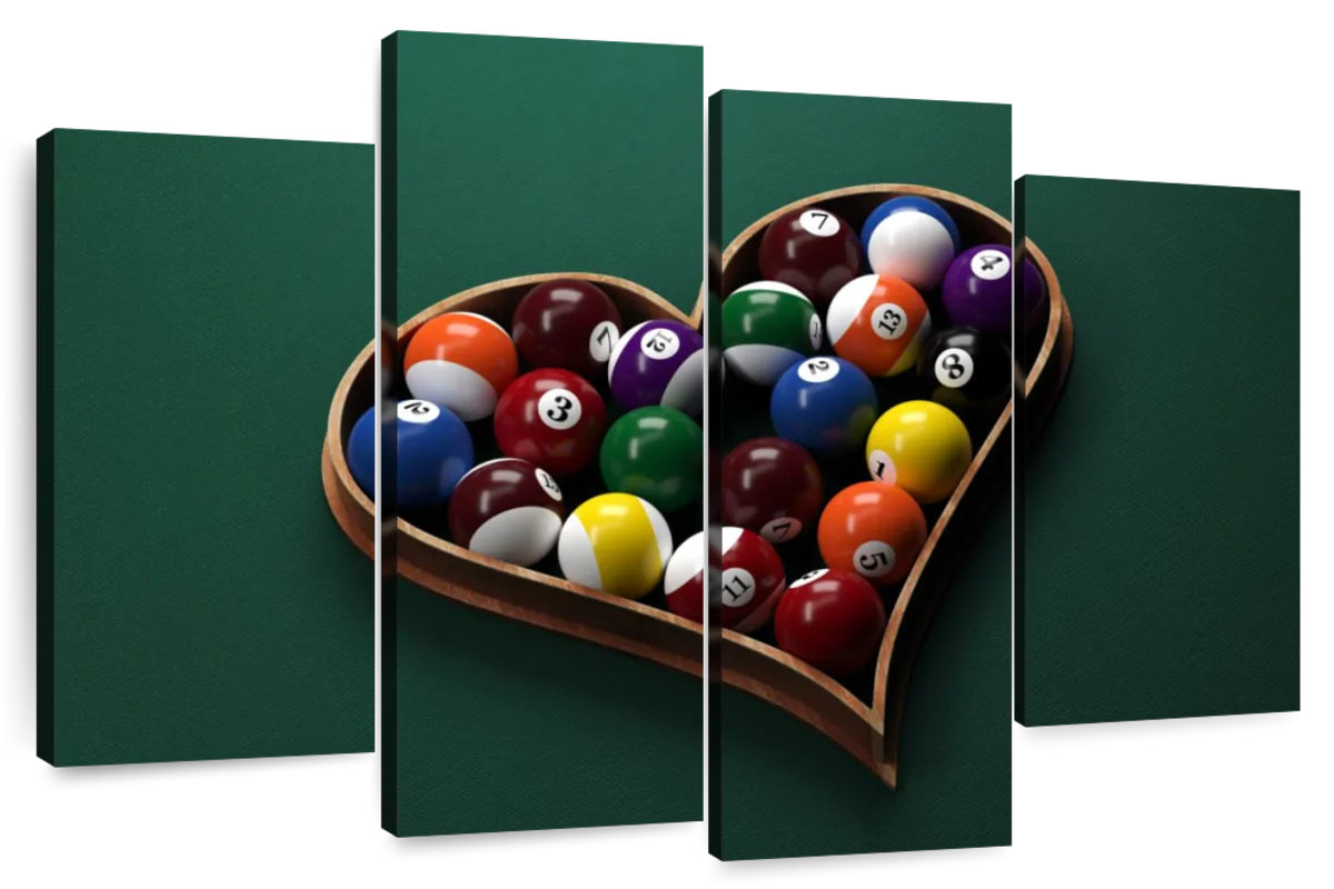 Ebern Designs Senne Billiards Heart Rack | Wayfair