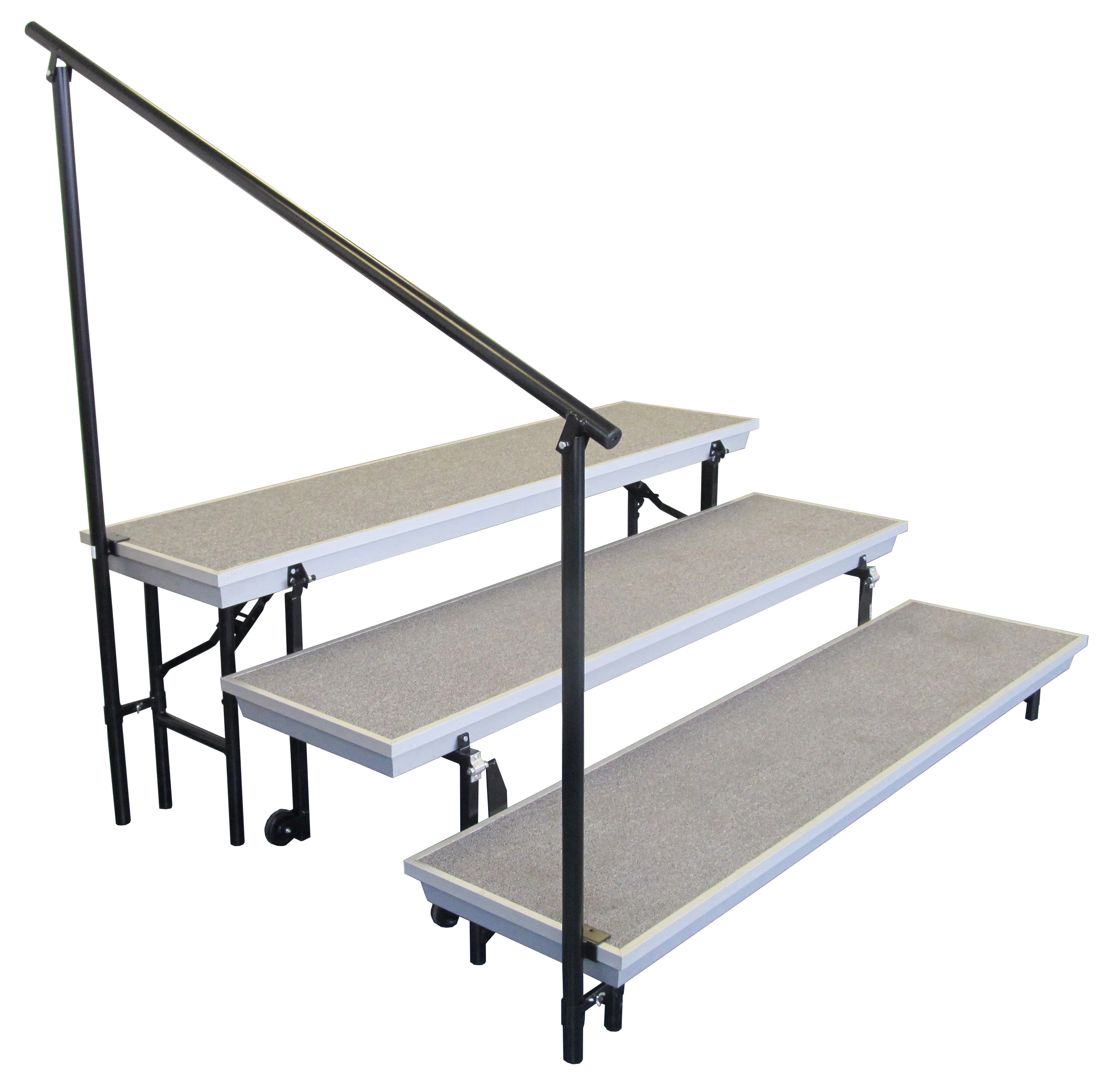 National Public Seating Side Rails for Transport 4.94', 63.5" High ...