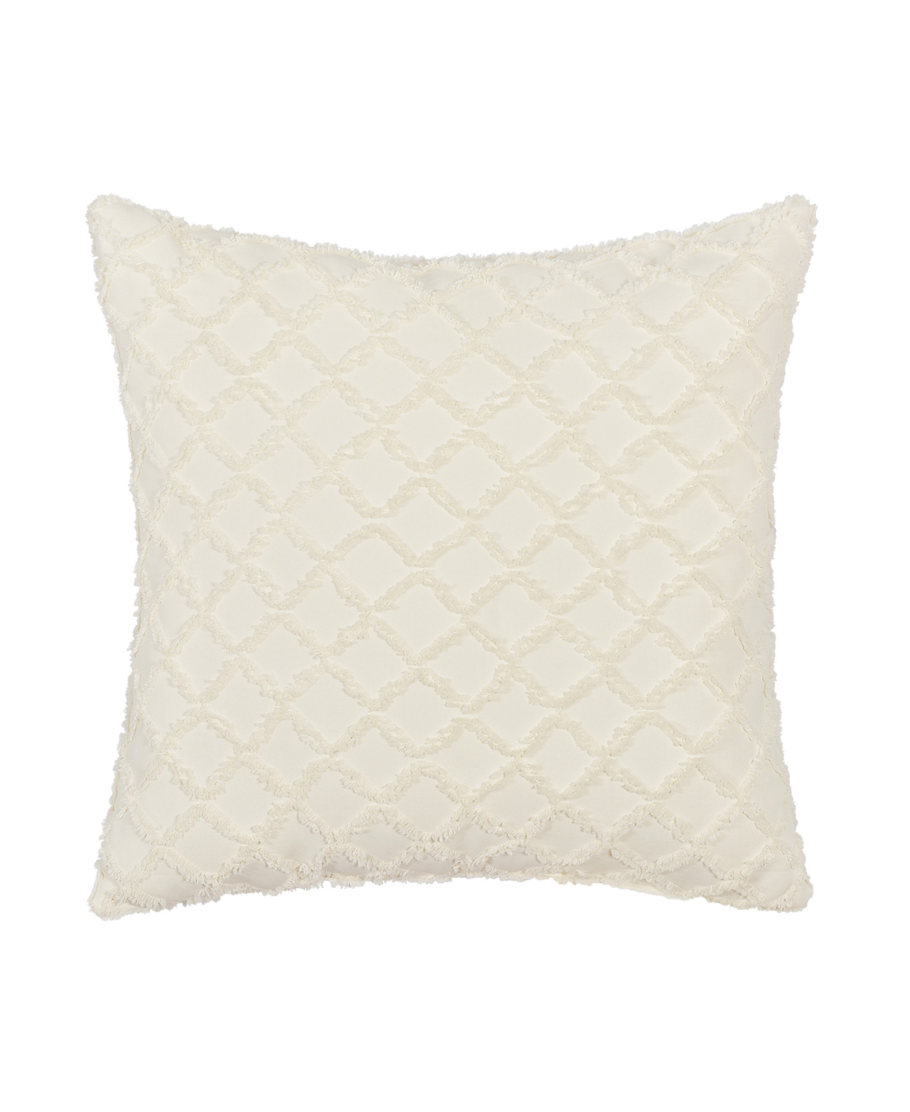 Five Queens Court Lilith Cream 20" Square Decorative Throw Pillow | Wayfair