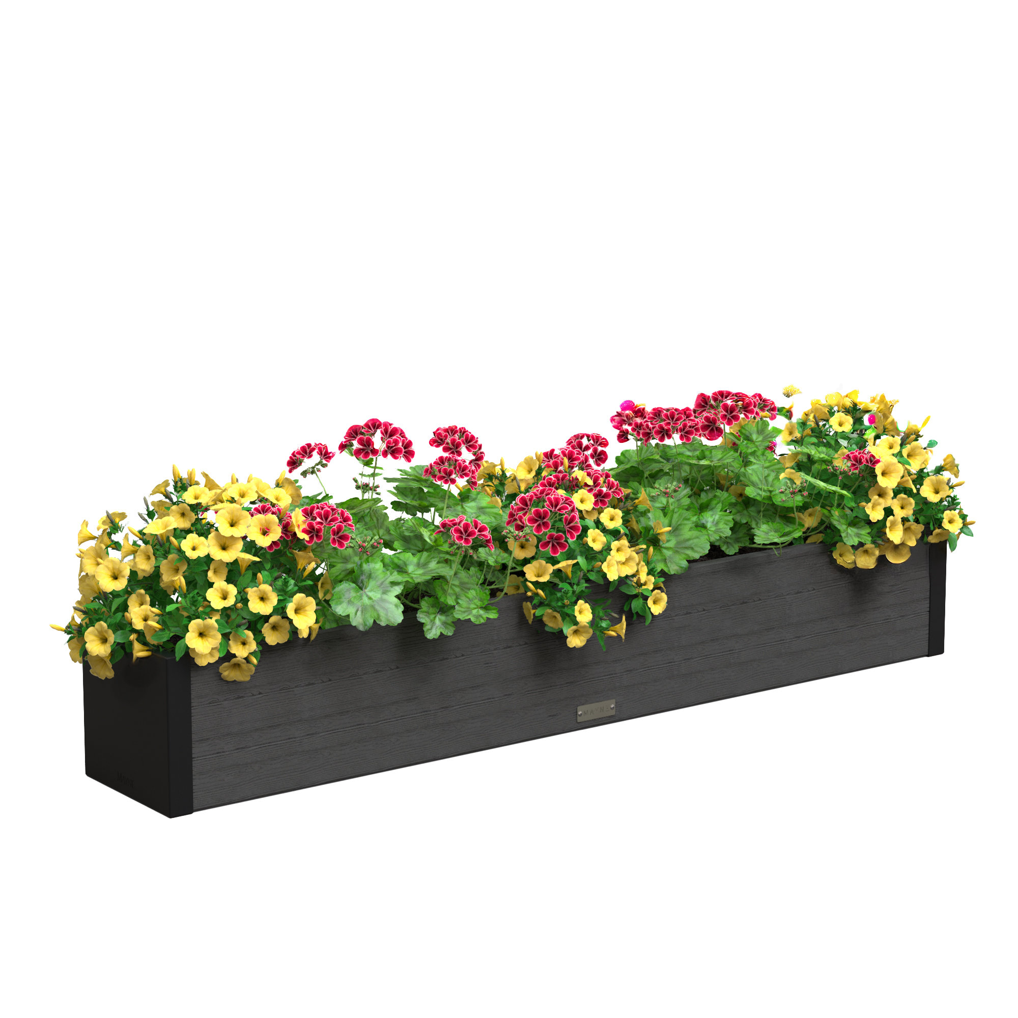 Latitude Run® Mayne Horizon 3ft Outdoor Window Box Planter – Modern ...