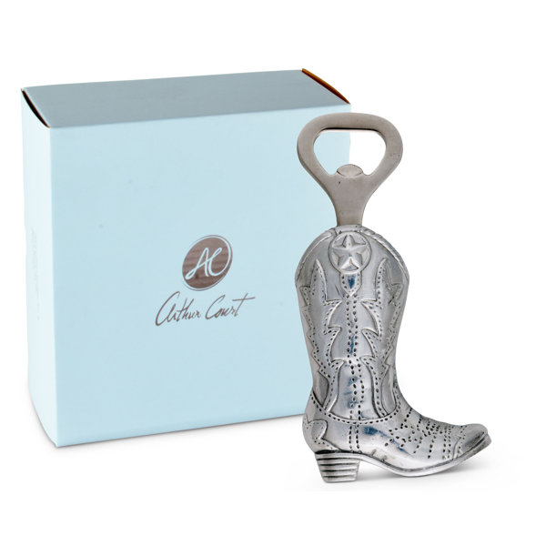 Arthur Court Western Cowboy Boot Bottle Opener | Wayfair