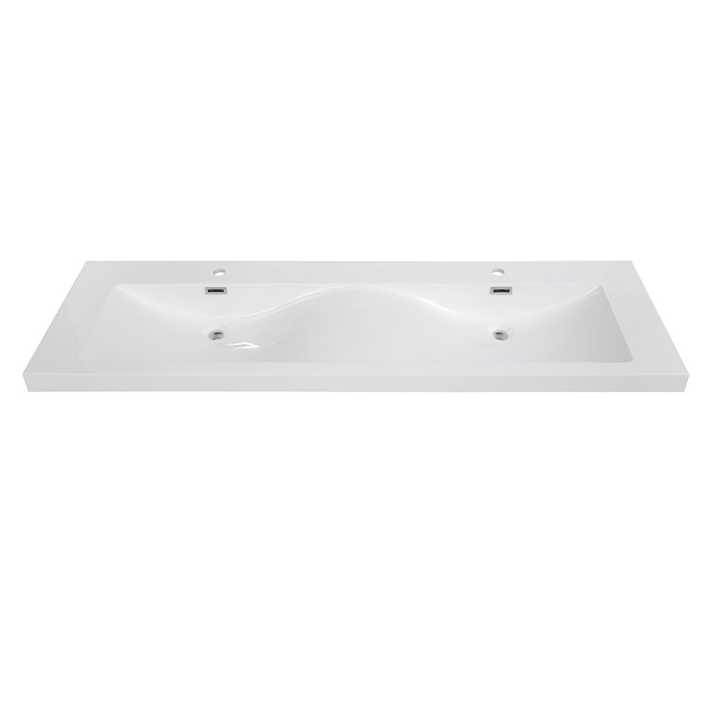 Streamline Bath 63" Solid Surface Resin Streamline Vanity Top | Wayfair