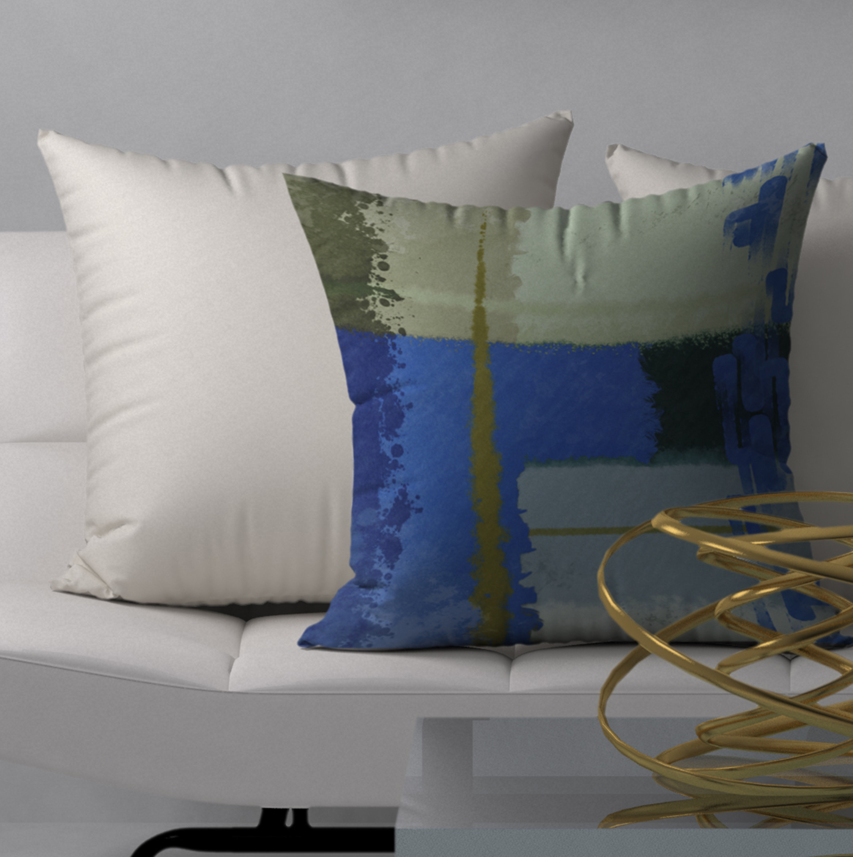 LeRoi Products Abstract Reversible Throw Pillow | Wayfair